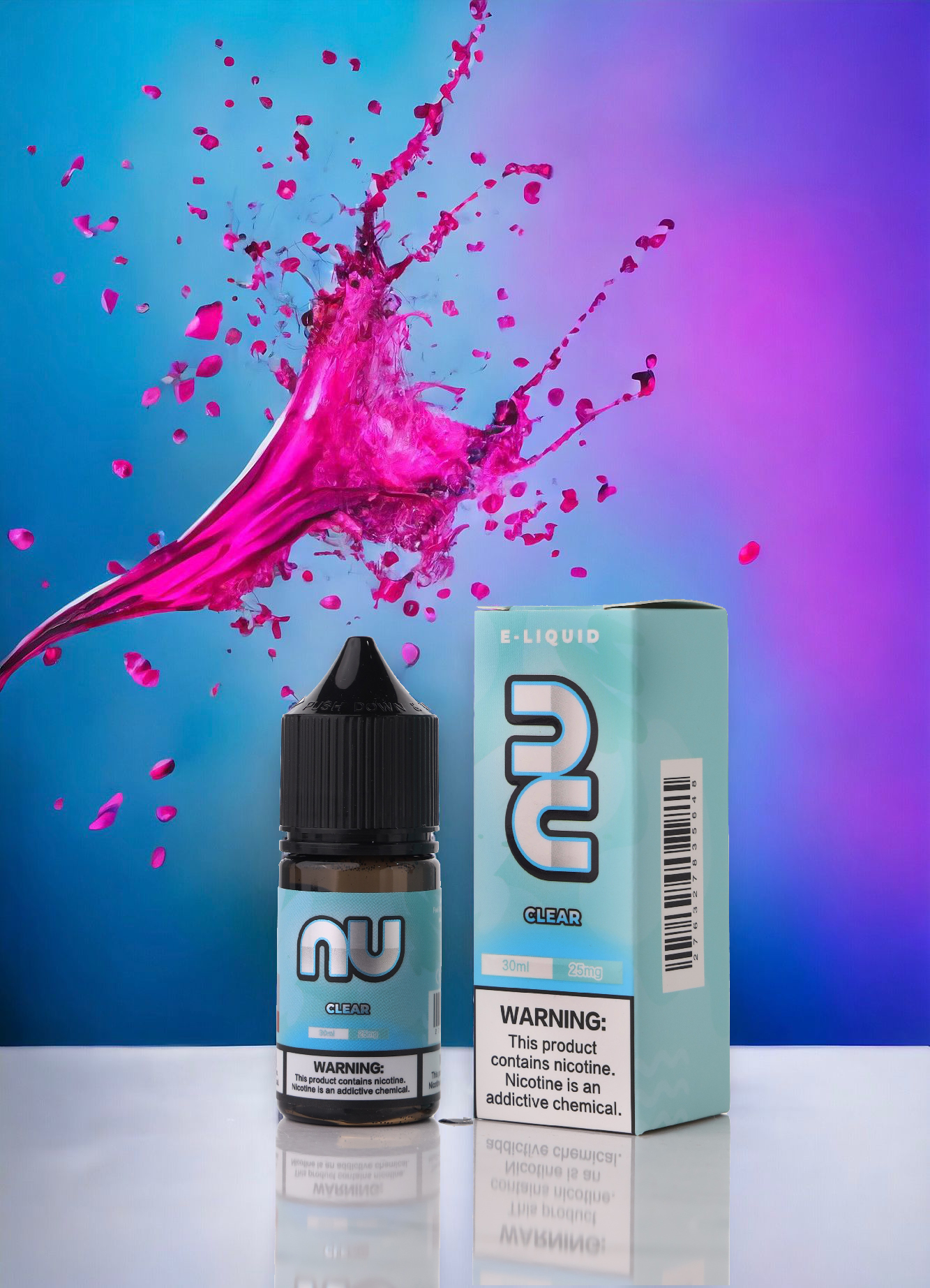 Premium Quality NU E-Liquid Clear – 25mg