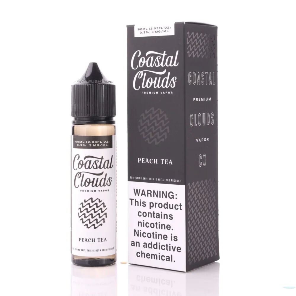 No.1 Premium Quality Coastal Clouds Peach Tea E-Juice in USA