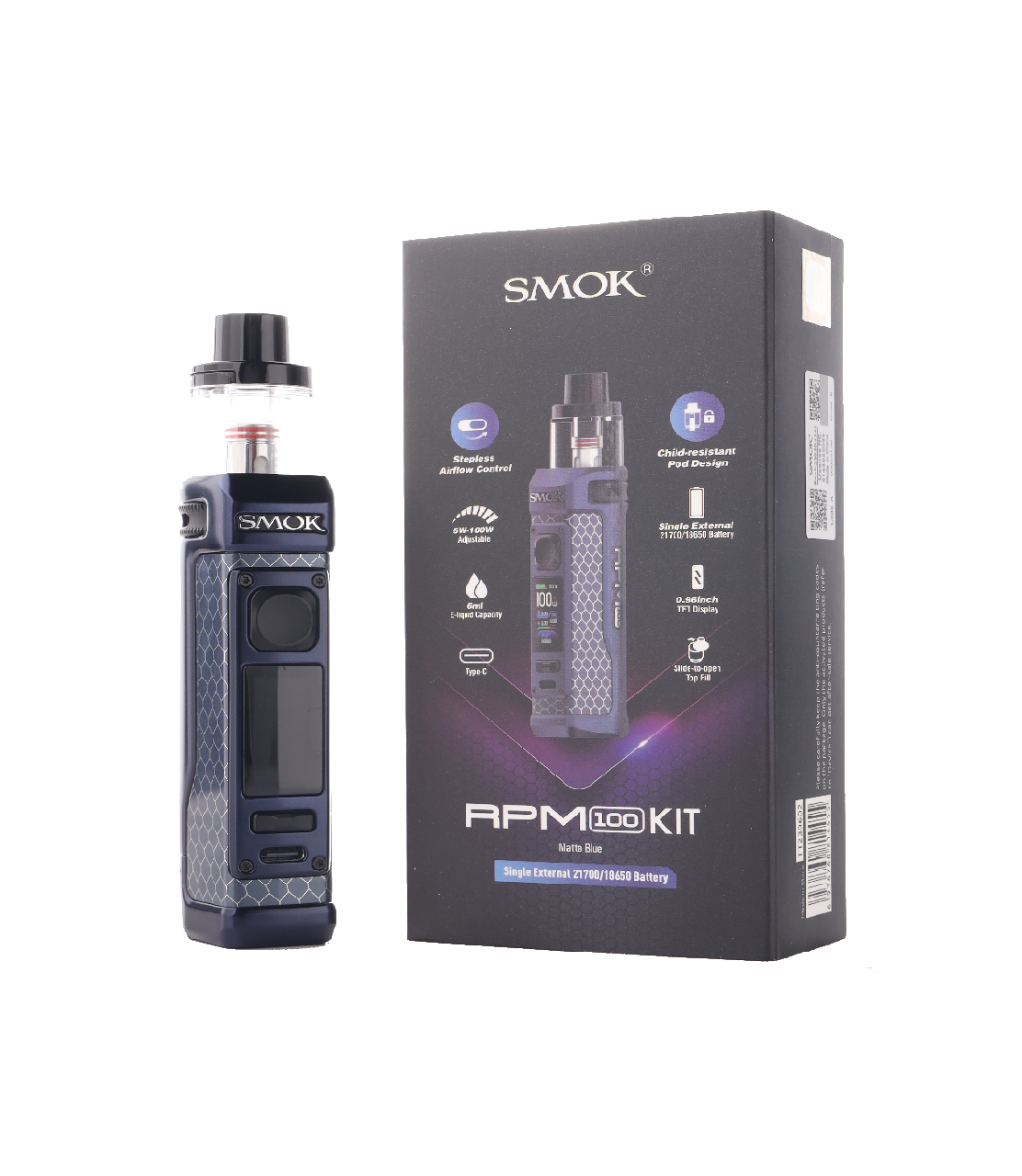 SMOK RPM (100 KIT) MATTE BLUE - Vapelevels